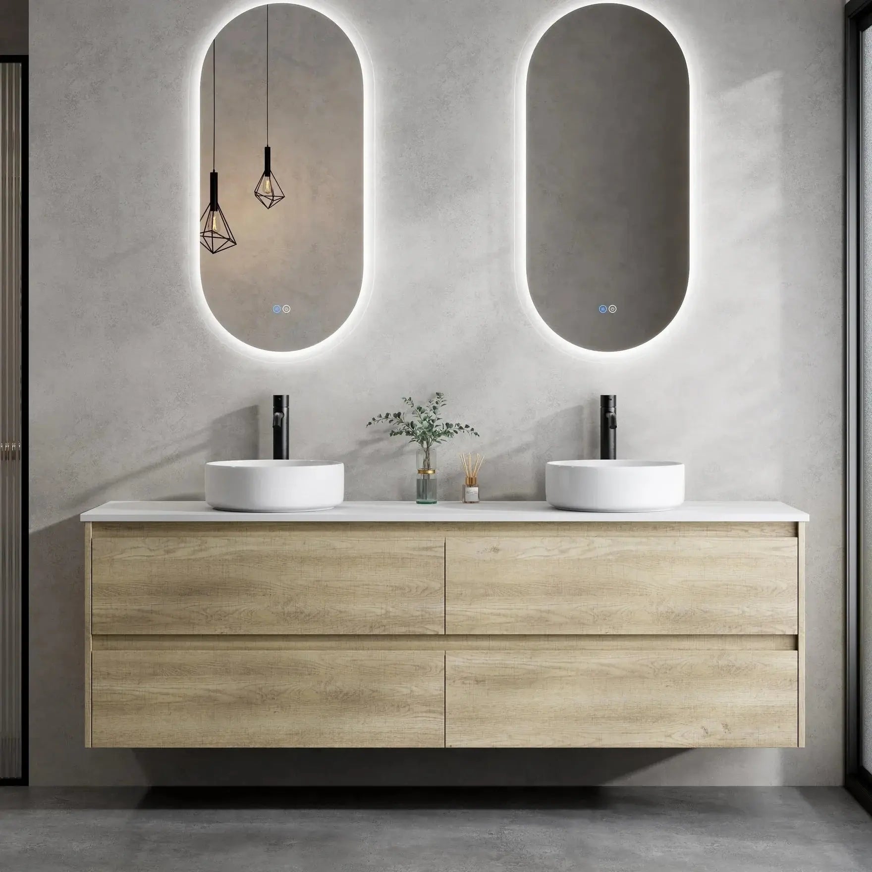 1800mm Bathroom Vanity | Designer Double Vanities | Hera Bathware