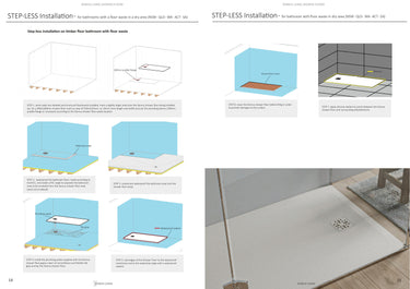 DOMUSTONE® Cemento Shower Base Concrete Finish (Made in Italy) | Domus ...