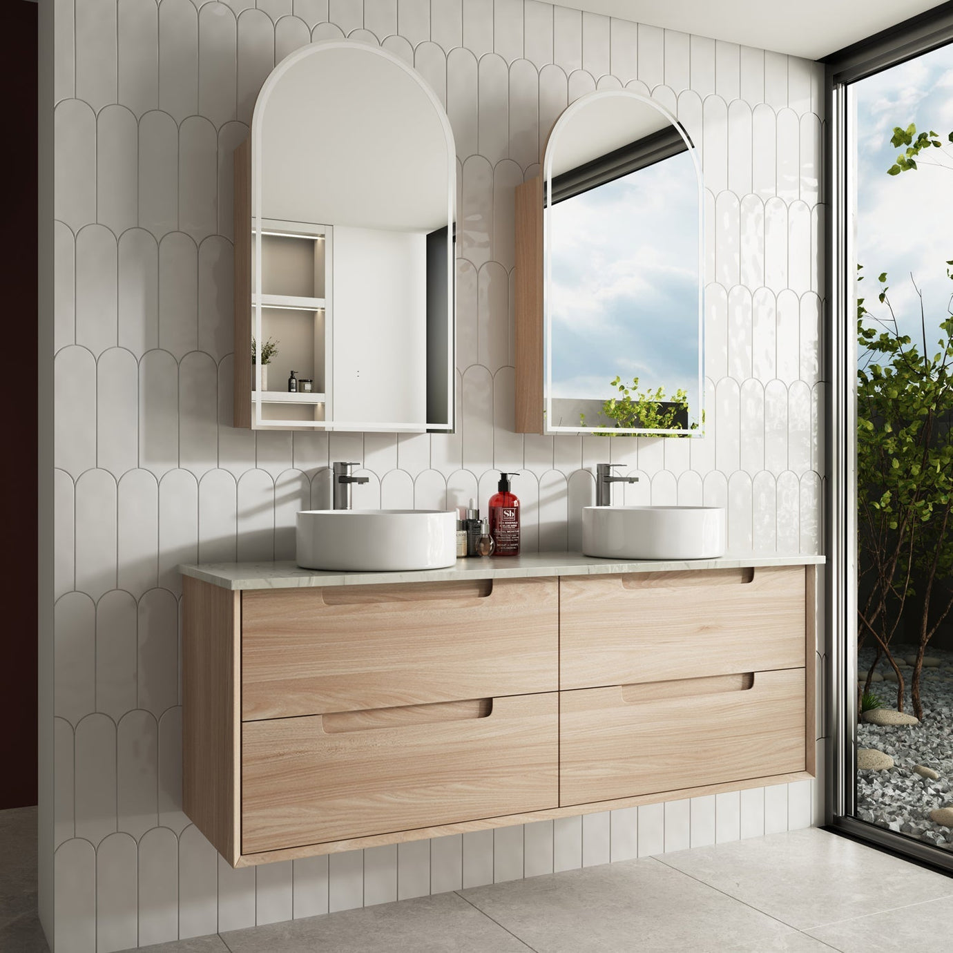Ainsley Wall-Hung Vanity - Sleek, Space-Saving Design | Modern Elegance CAWH52-1200 – Hera Bathware