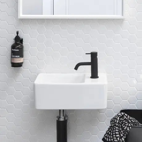 Clark - SQUARE HAND WALL BASIN - CL40006.W1 – Hera Bathware